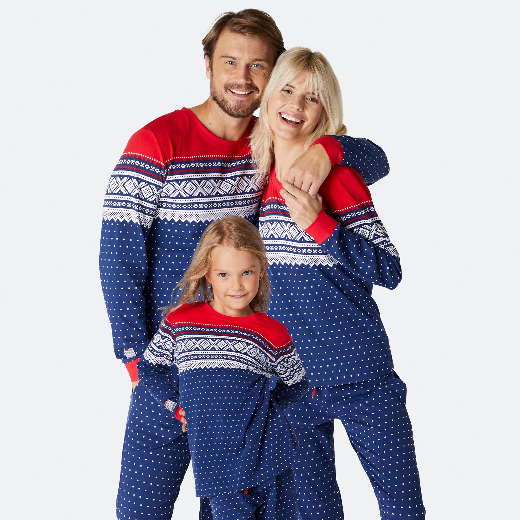 Marius Blå Pysj Familie – SillySanta.no